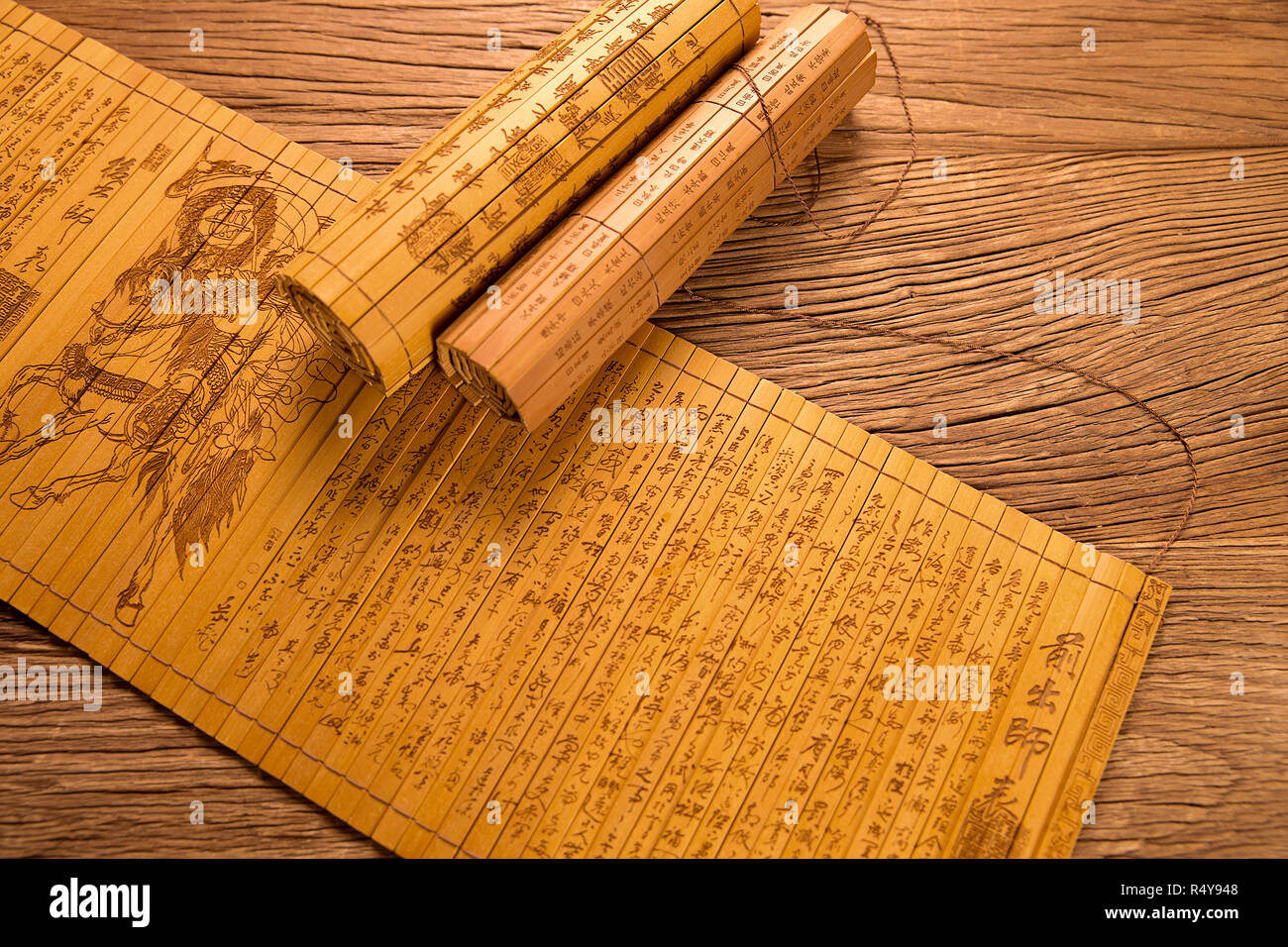 Ancient chinese bamboo text hi-res stock photography and images - Alamy