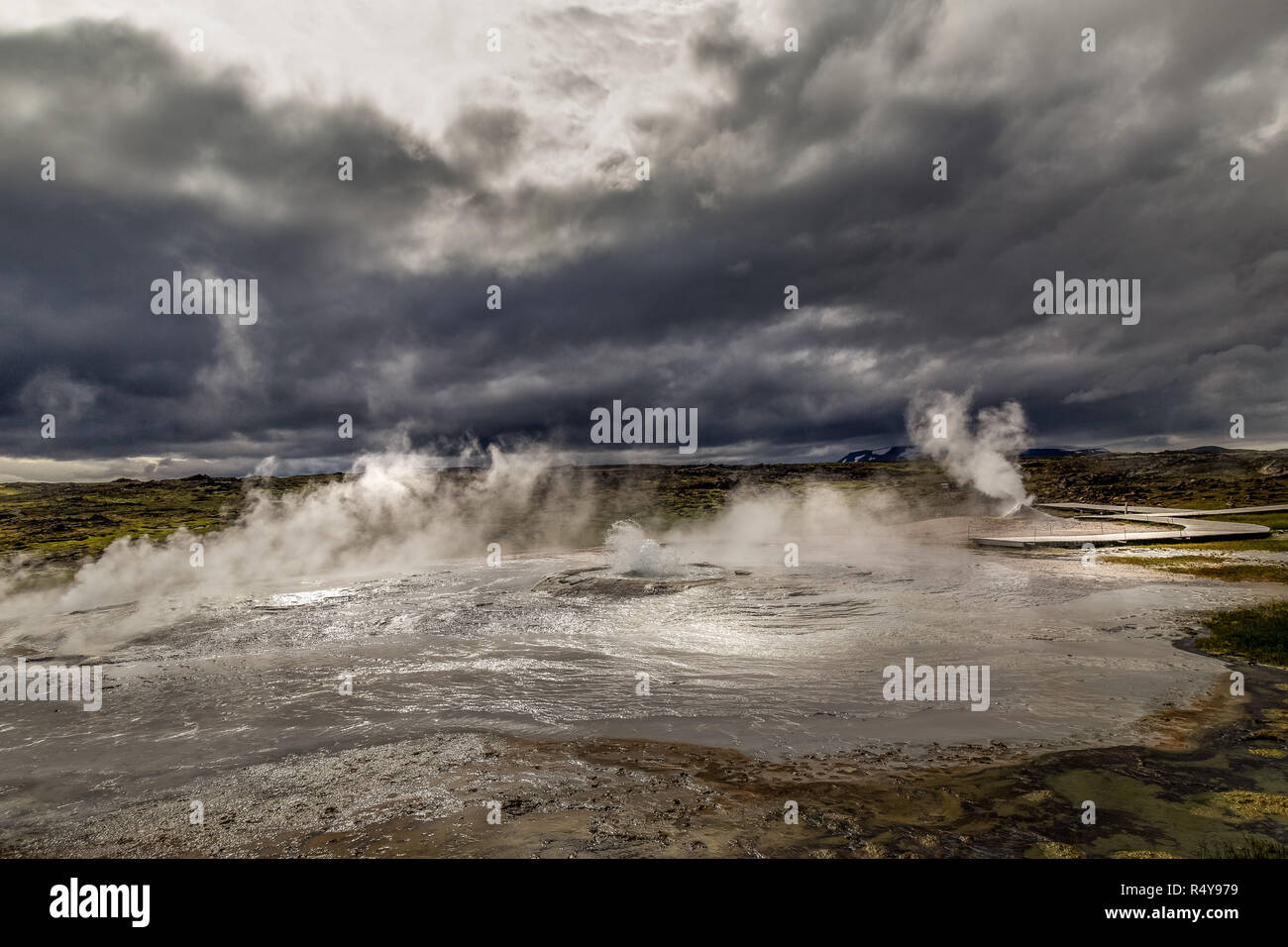 Hot springs pool iceland hi-res stock photography and images - Alamy
