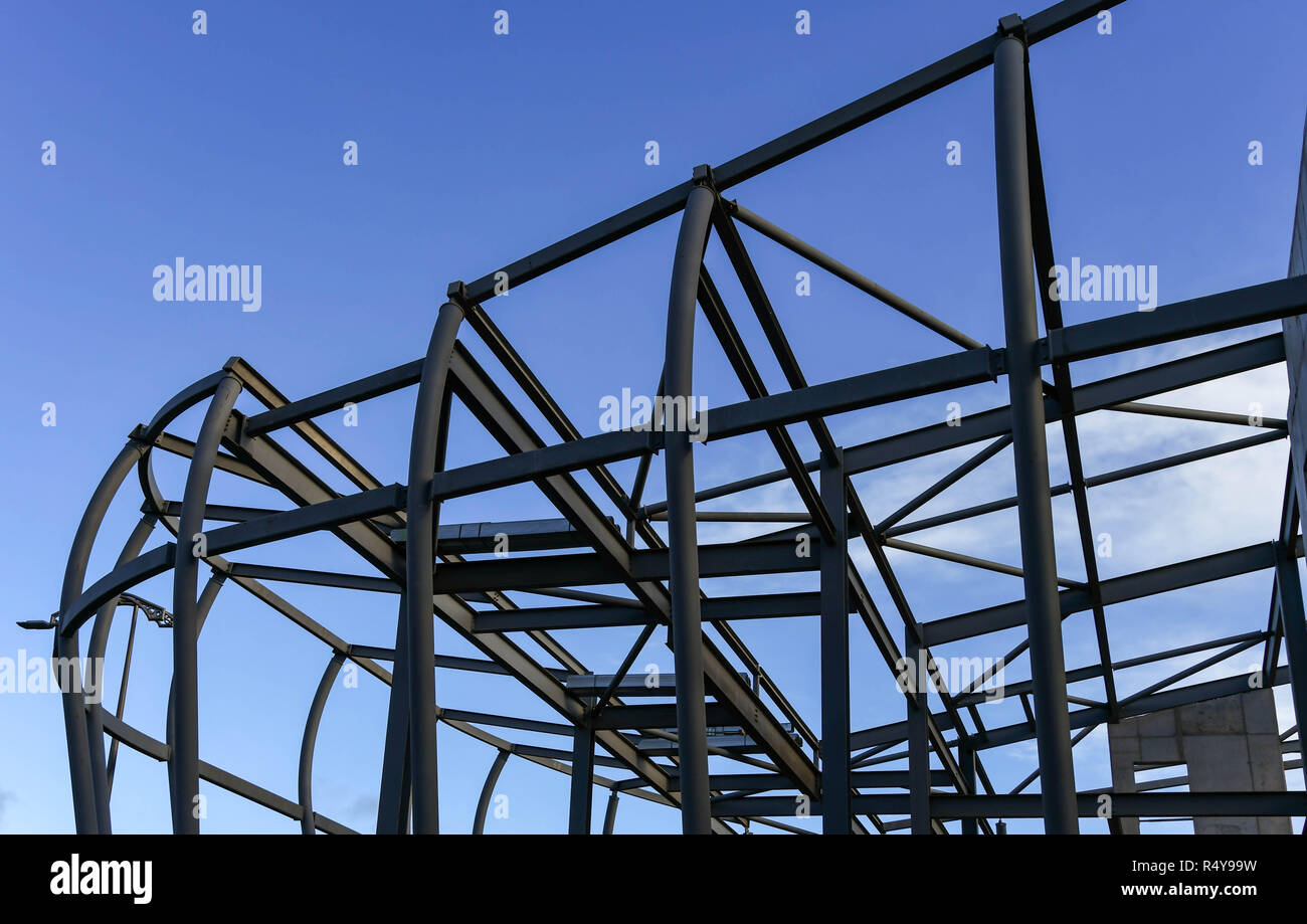 Civil engineering girders construction frame building hi-res stock ...