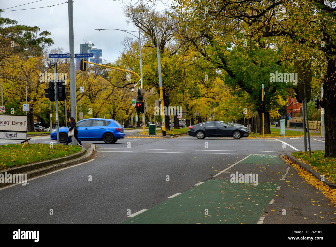 Autumn Colours, Royal Parade, Melbourne Stock Photo - Alamy