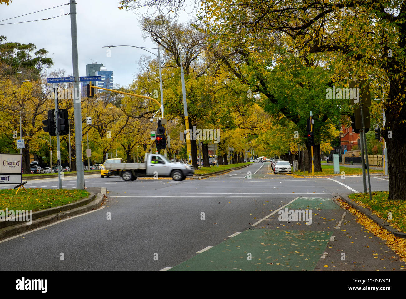 Autumn Colours, Royal Parade, Melbourne Stock Photo - Alamy