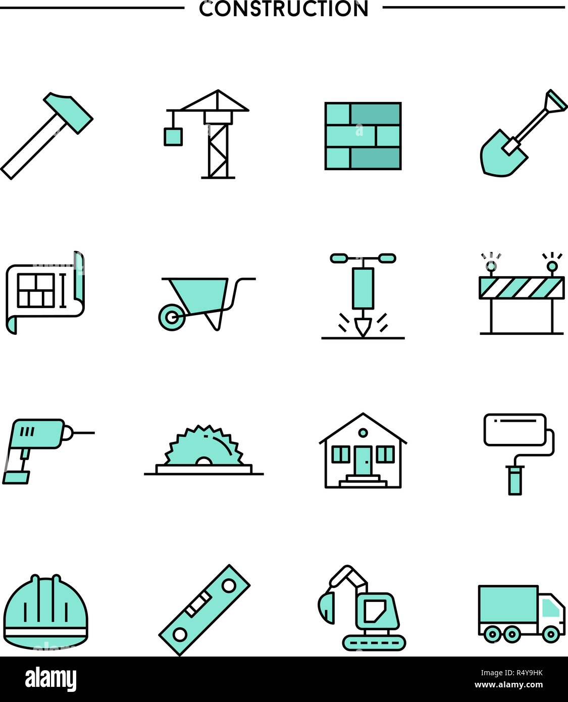 Construction Icons Stock Photos & Construction Icons Stock Images - Alamy