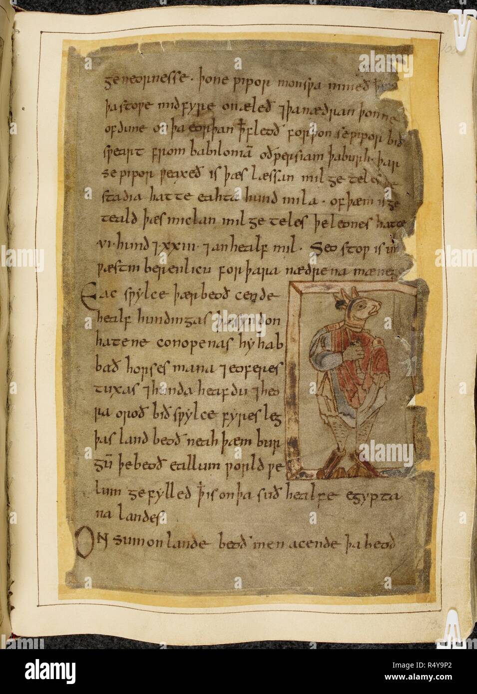 Beowulf manuscript hi-res stock photography and images - Alamy