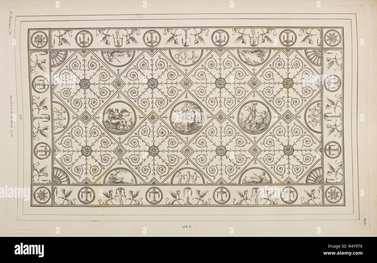 Ceilings, composed in the style of the Antique Grotesque. A series of ...