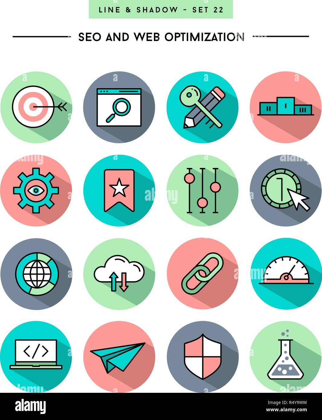 Link shadow Stock Vector Images - Alamy