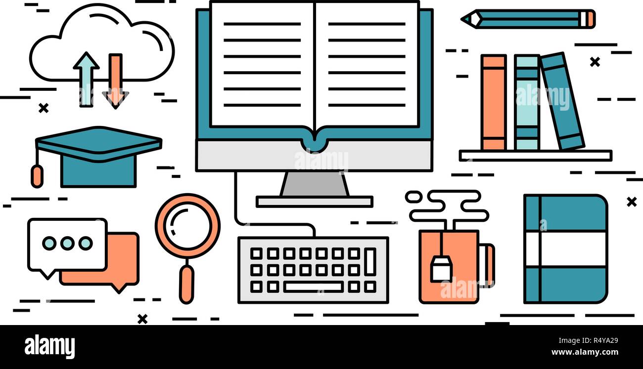 Education cup icon outline Stock Vector Images - Alamy