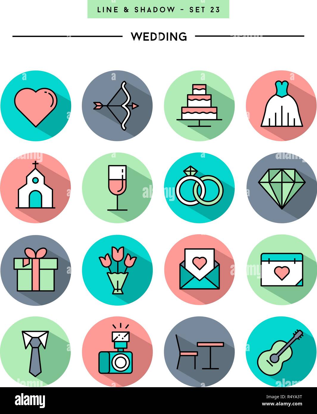 Wedding cake icon simple Stock Vector Images - Alamy