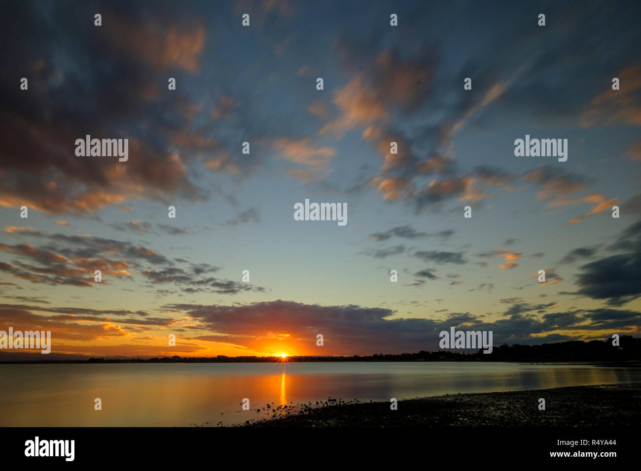Woody point jetty sunset hi-res stock photography and images - Alamy