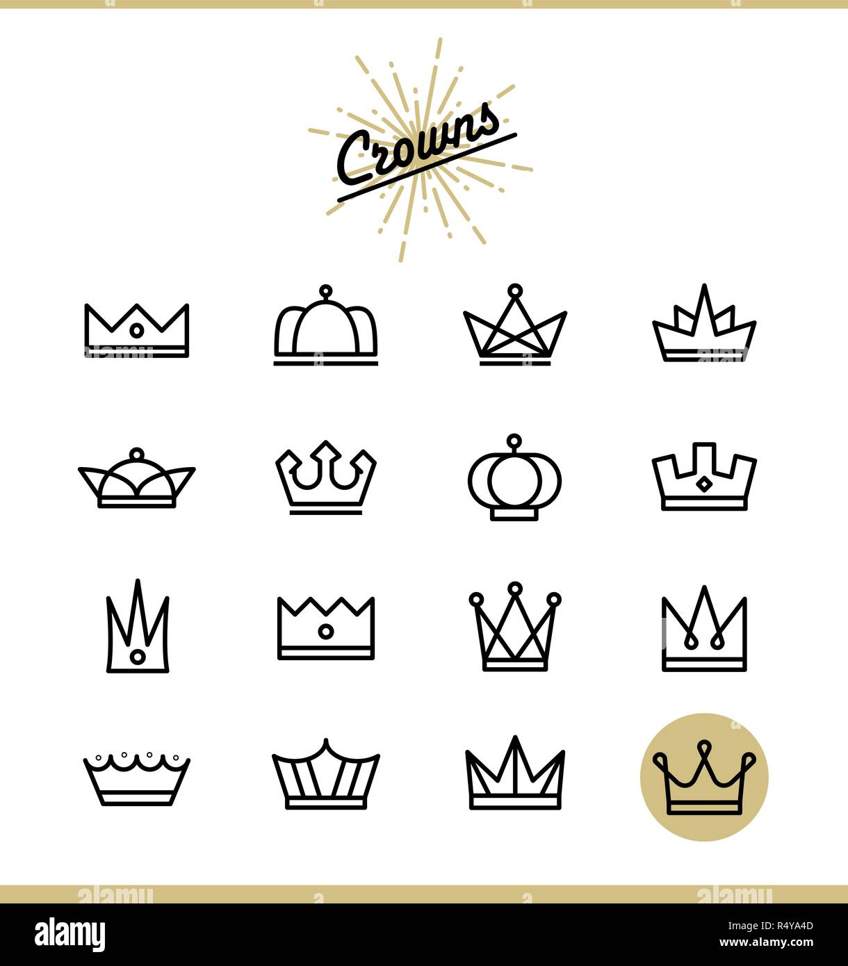 Premium line vector icons Stock Vector Images - Alamy