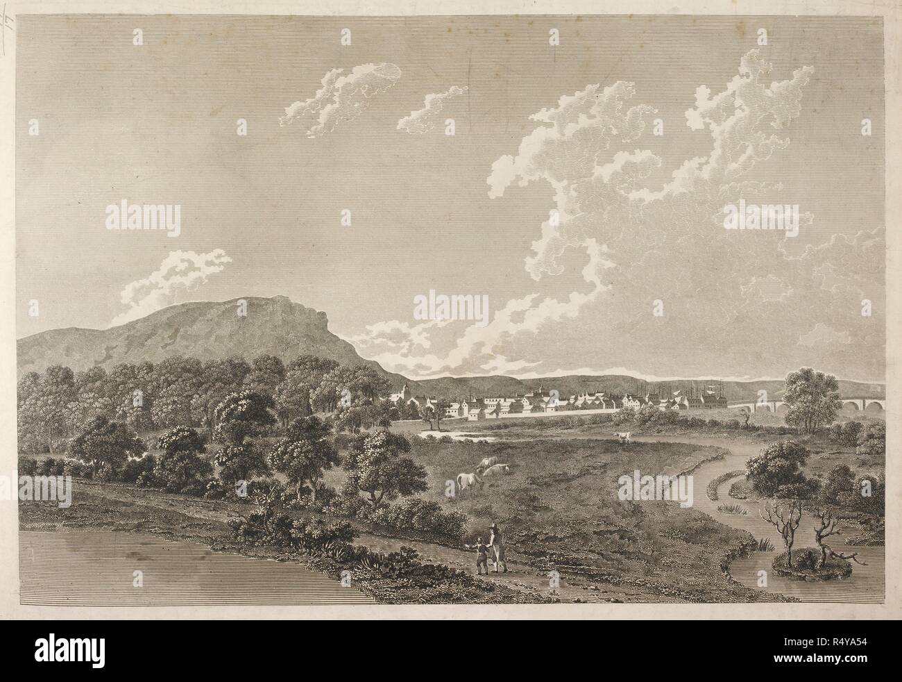 Illustration of Belfast and surrounding countryside. Three Views of ...