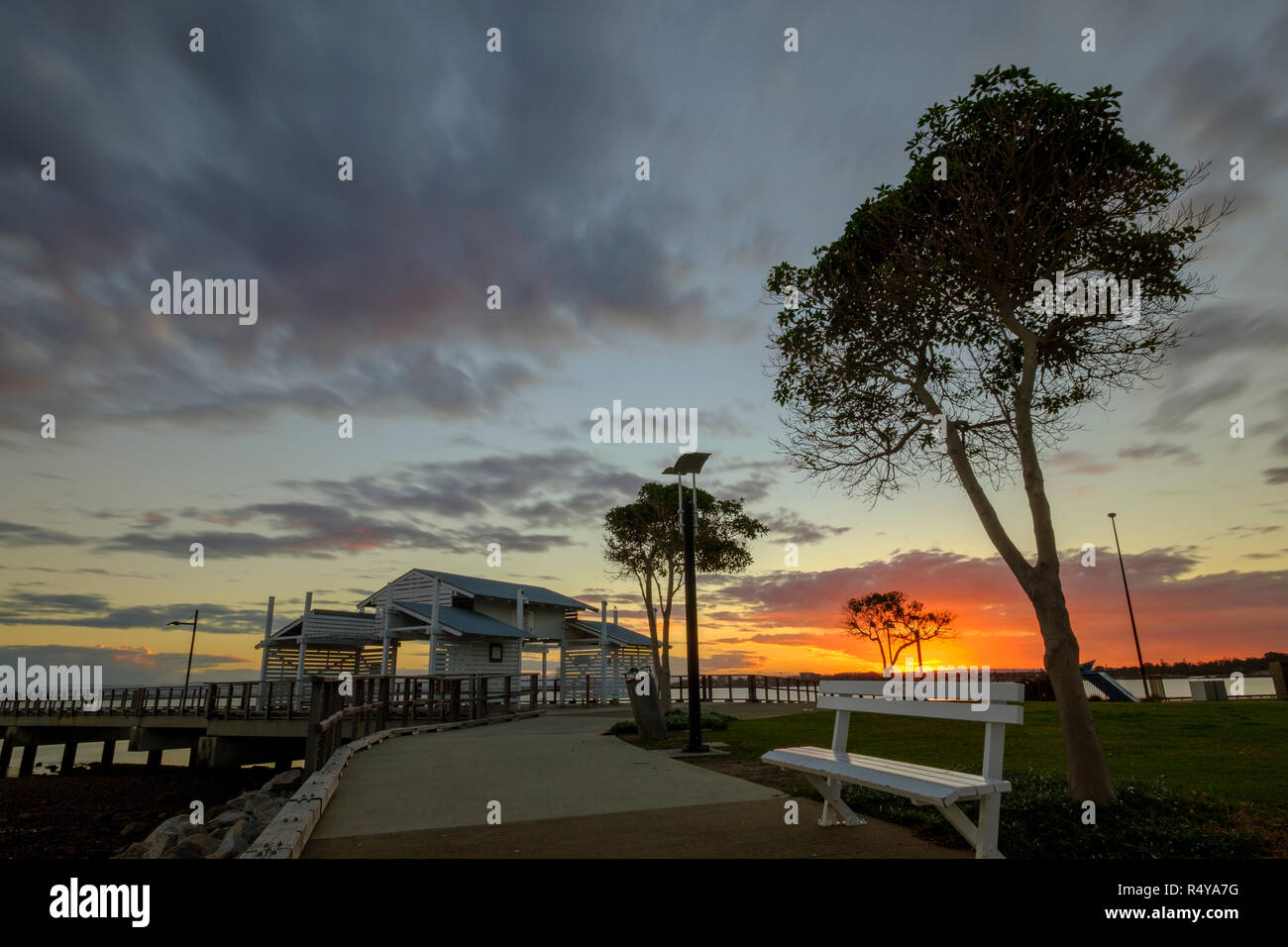 Woody Point Jetty Sunset High Resolution Stock Photography and Images ...