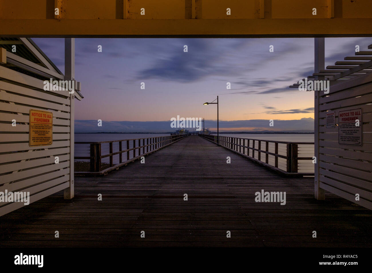 Woody point jetty sunset hi-res stock photography and images - Alamy