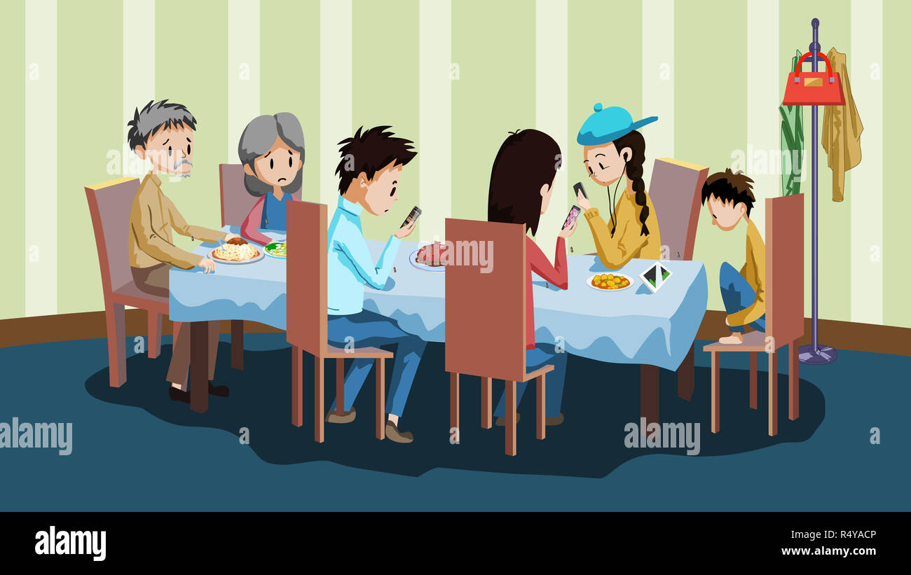Mobile phone addiction Stock Photo - Alamy