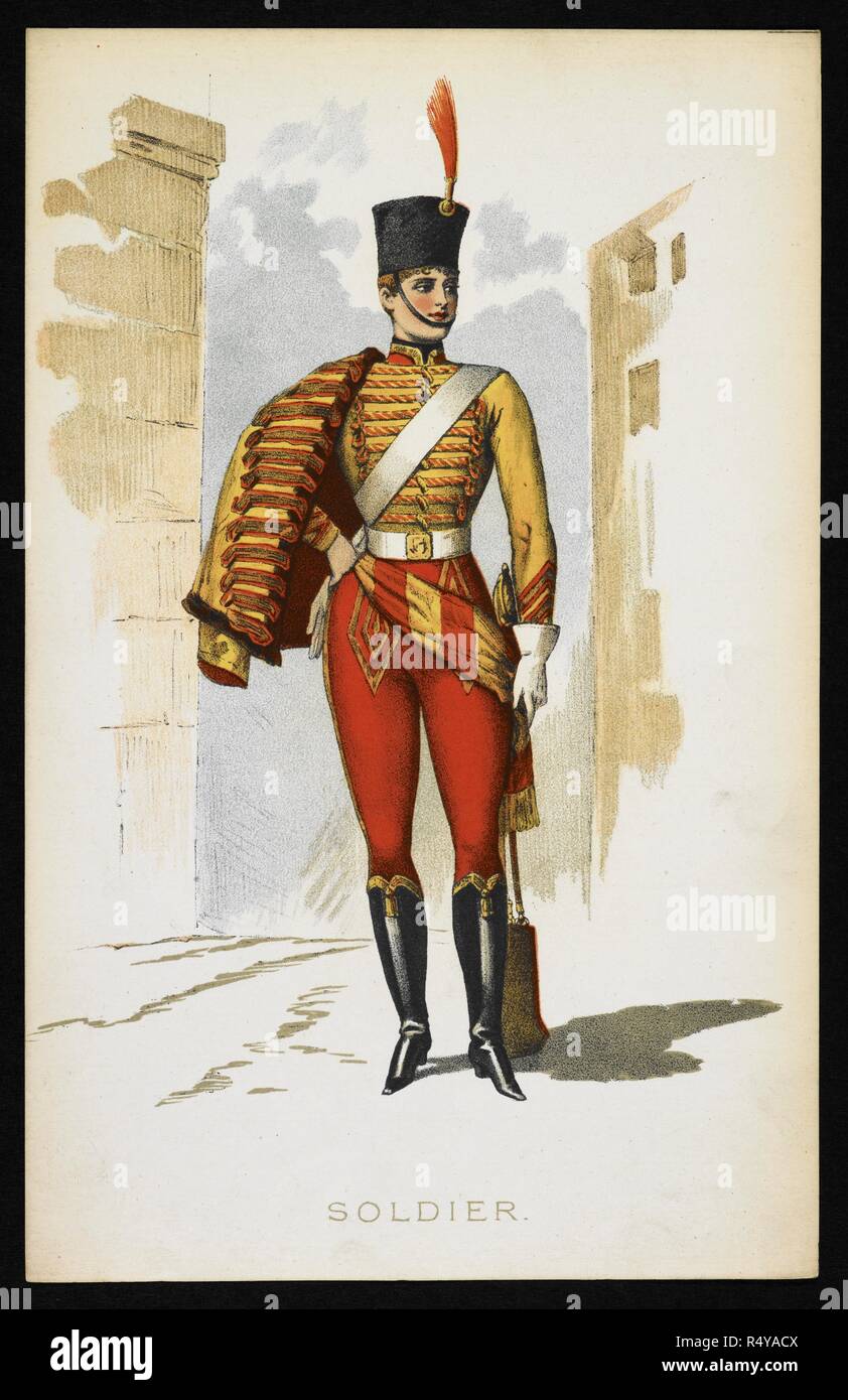 Soldier. A female playing the part of a soldier. A dragoon. Carmen up ...