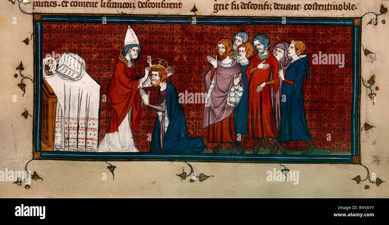 (Miniature) Charlemagne crowned Emperor on Christmas Day 800 ...
