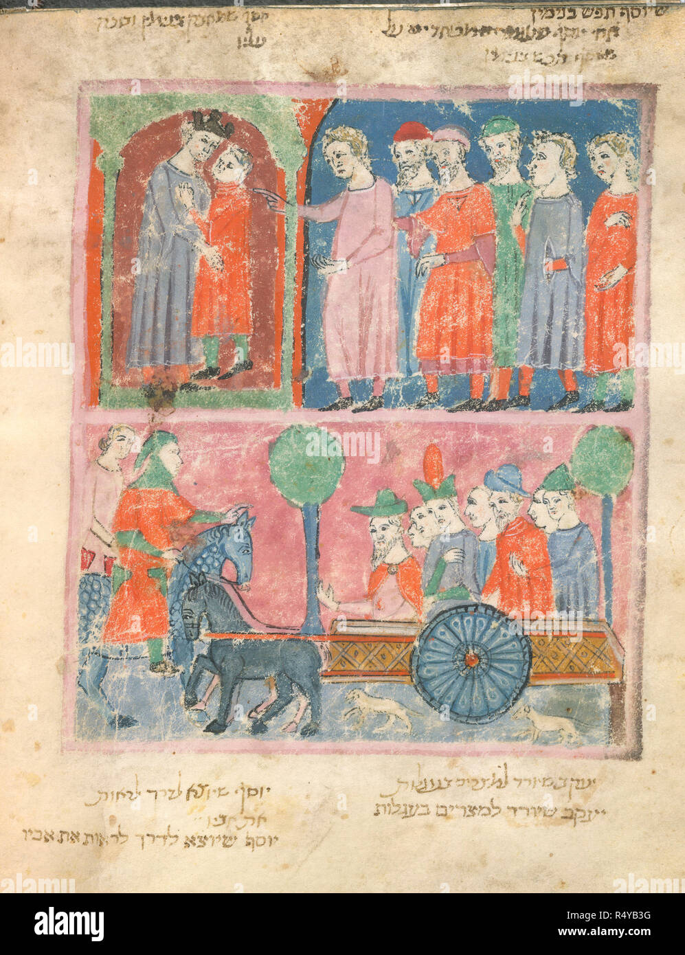 Passover scenes, Scenes from the Old Testament from the 'Haggadah ...