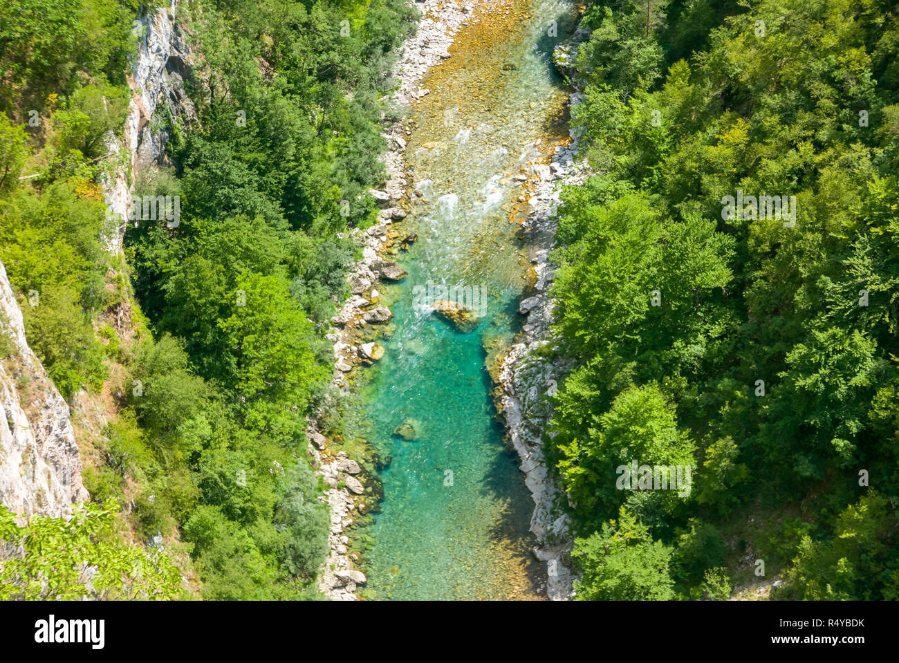 Aerial view of beautiful Tara river canyon Stock Photo - Alamy