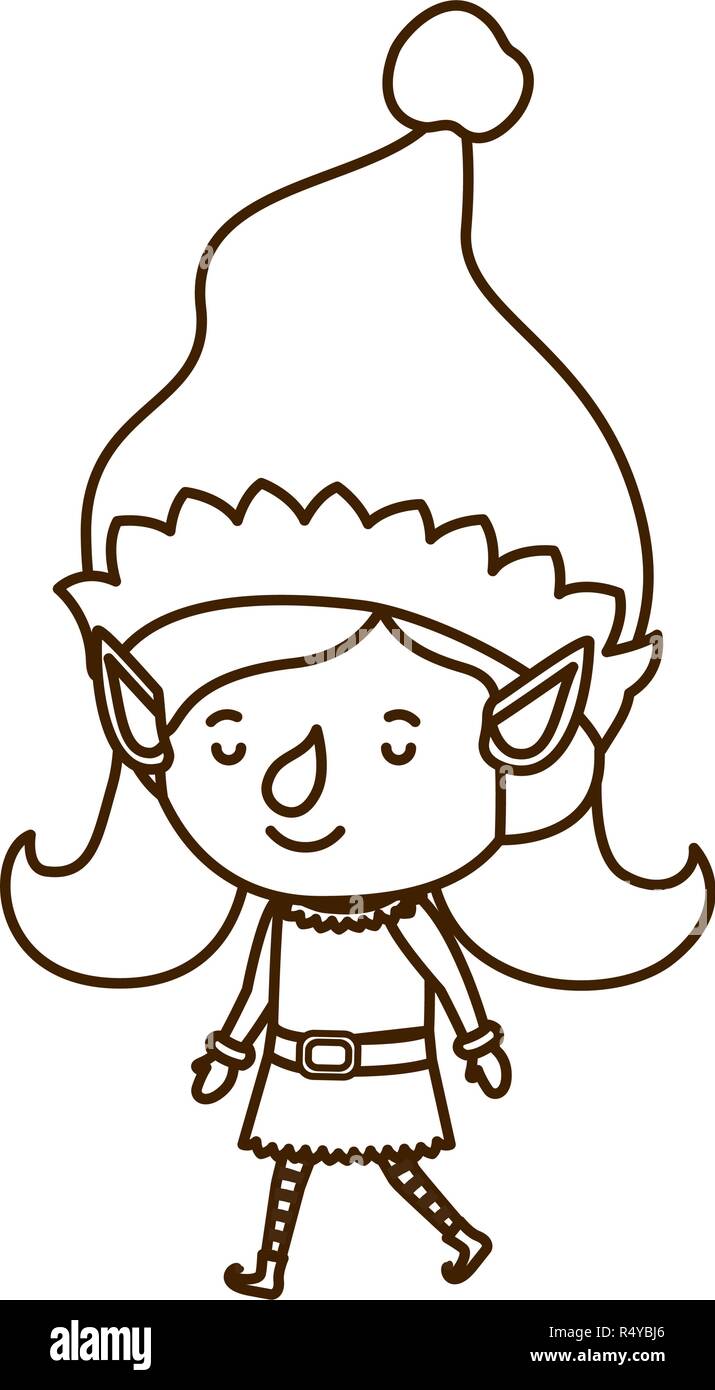 elf woman walking avatar character Stock Vector Image & Art - Alamy