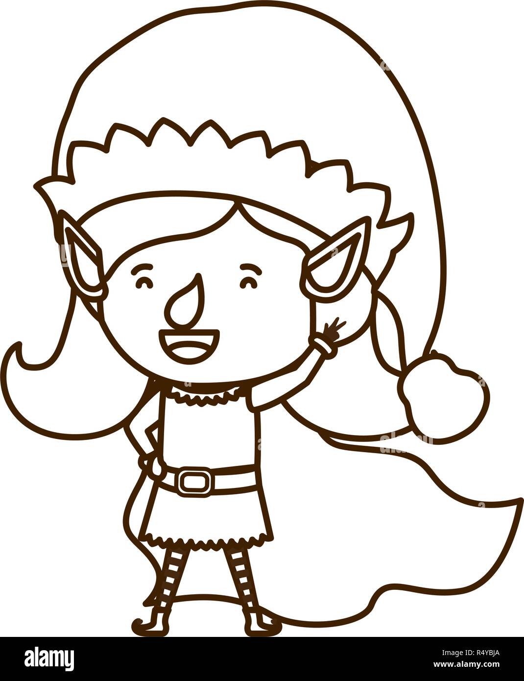 elf woman walking avatar character Stock Vector Image & Art - Alamy