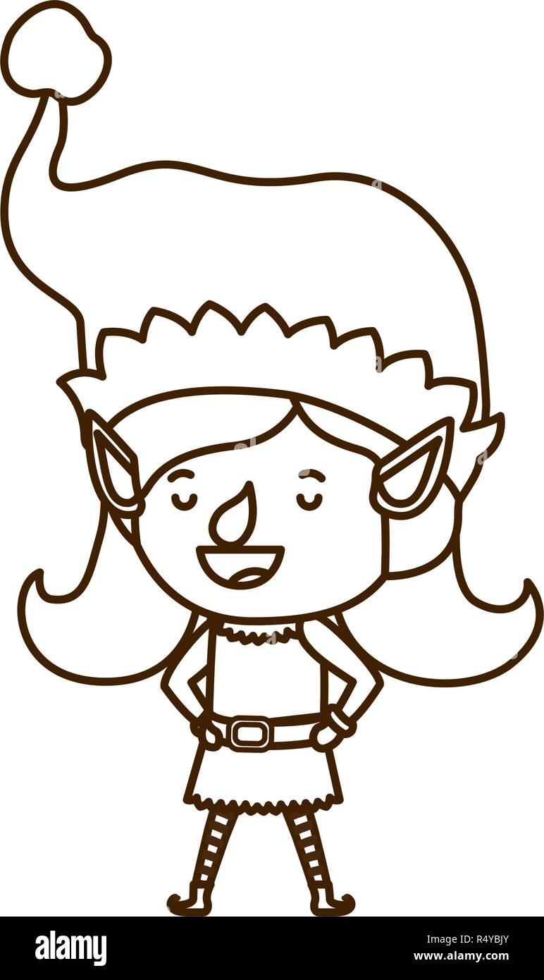elf woman walking avatar character Stock Vector Image & Art - Alamy