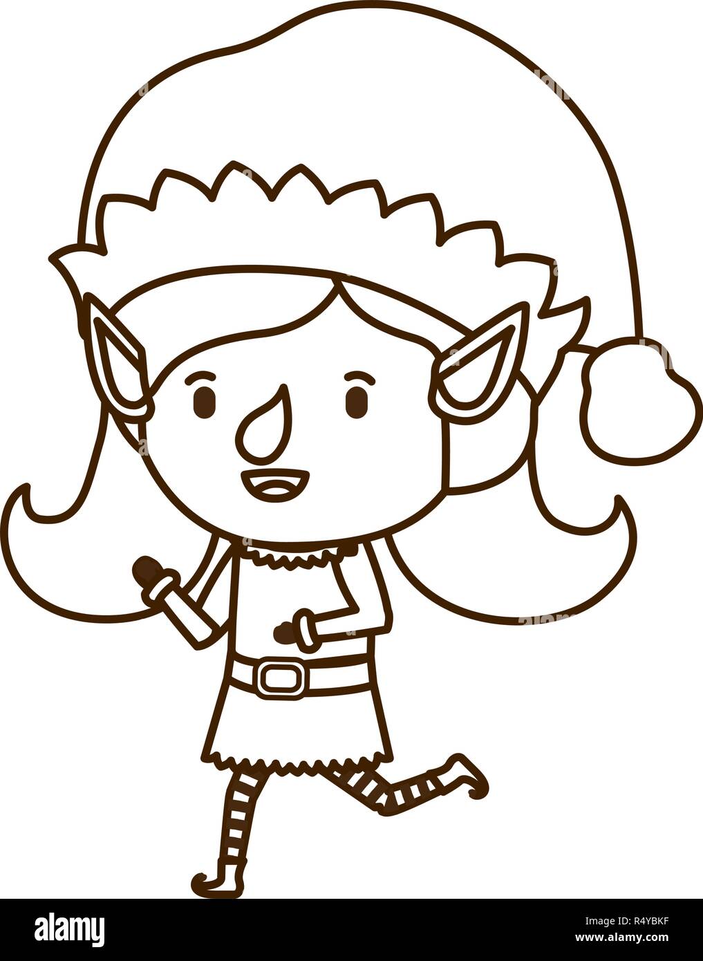 elf woman walking avatar character Stock Vector Image & Art - Alamy