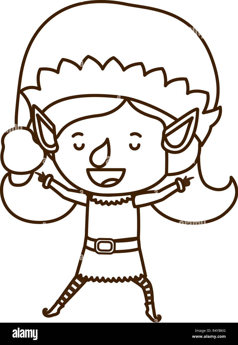 elf woman walking avatar character Stock Vector Image & Art - Alamy