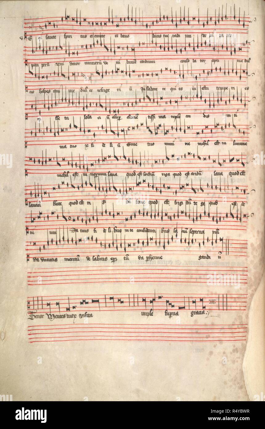 Polyphonic manuscript hi-res stock photography and images - Alamy