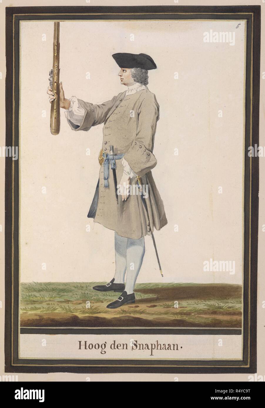 Soldier with musket. Drawings of Dutch Military Costurmes and Musket ...