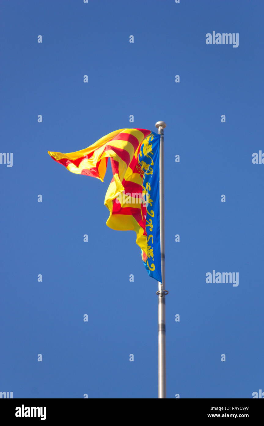 Valencia region flag hi-res stock photography and images - Alamy