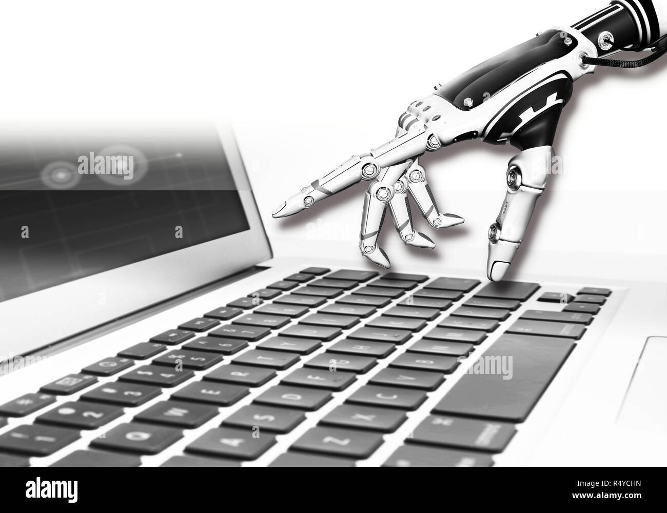 Manipulator and laptops Stock Photo - Alamy