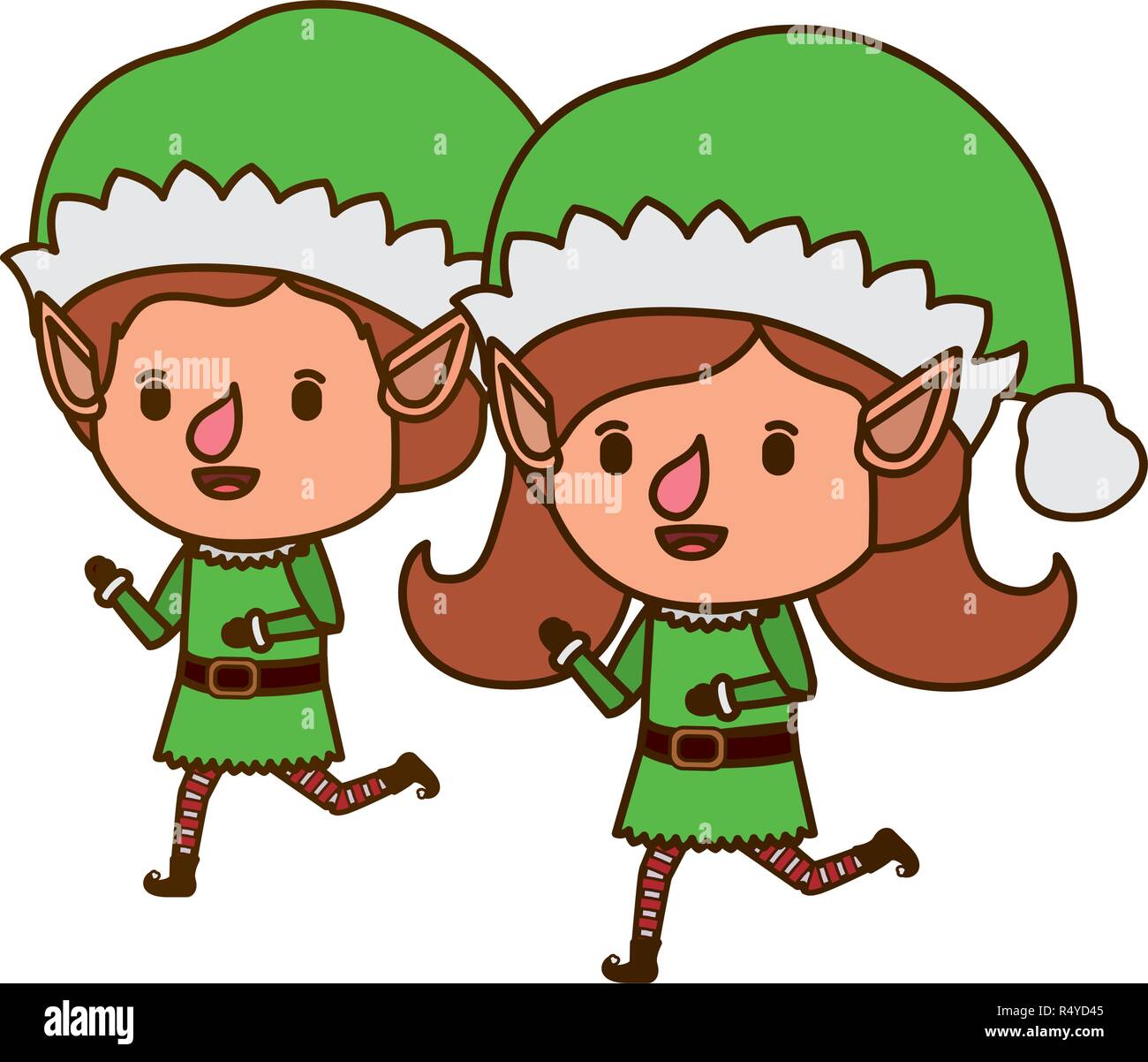 couple of elves moving avatar character Stock Vector Image & Art - Alamy