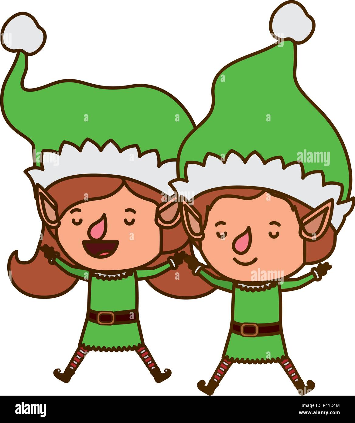 Elves dance Stock Vector Images - Alamy