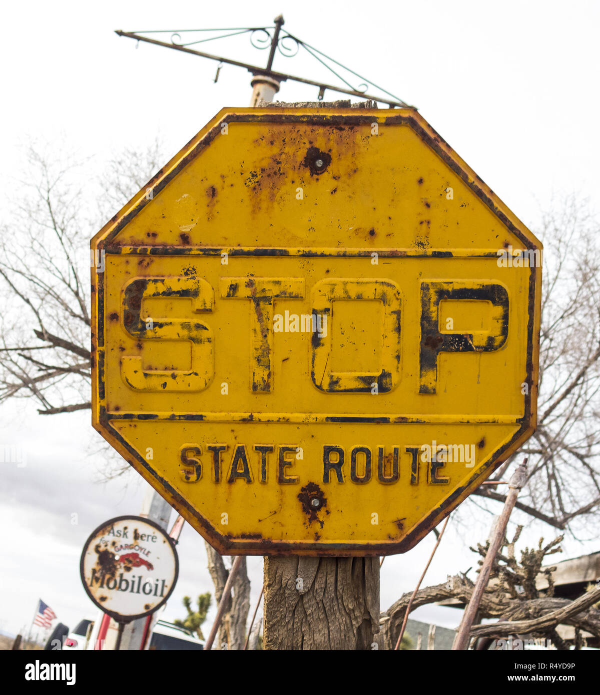 Route 66 hackberry sign jpg hi-res stock photography and images - Alamy