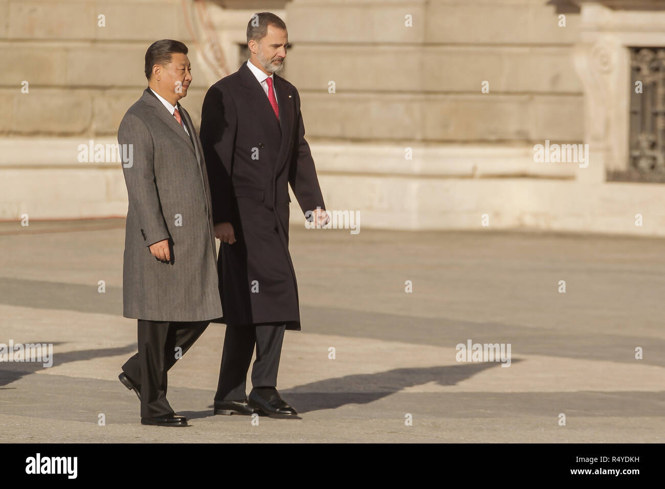 Madrid, Spain. 28th Nov, 2018. Madrid Queen Letizia and King Felipe ...