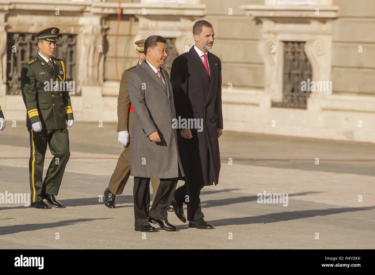 Madrid, Spain. 28th Nov, 2018. Madrid Queen Letizia and King Felipe ...