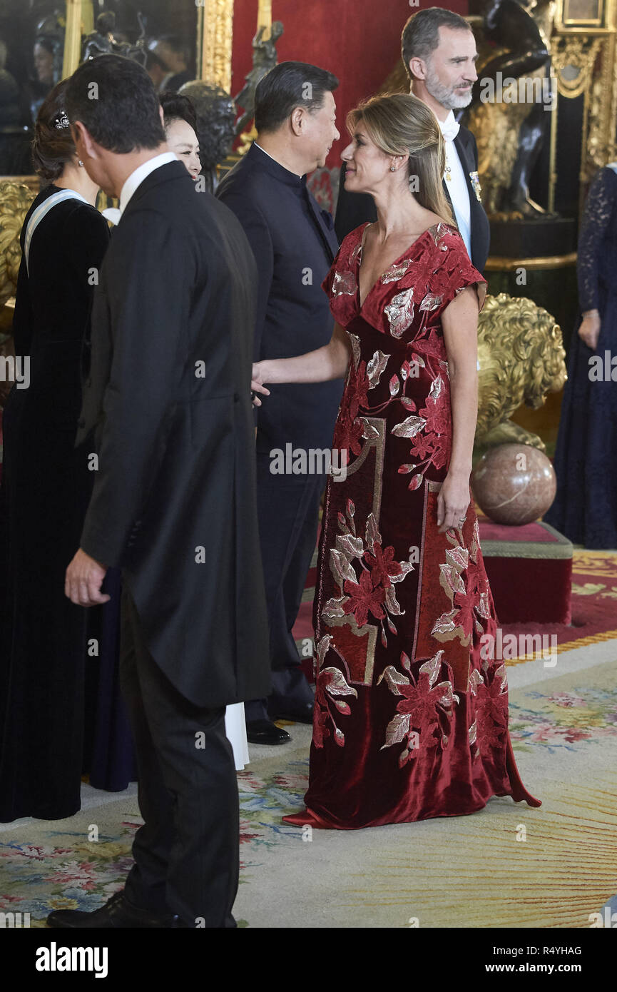 Madrid, Madrid, Spain. 28th Nov, 2018. Pedro Sanchez, Begona Gomez ...