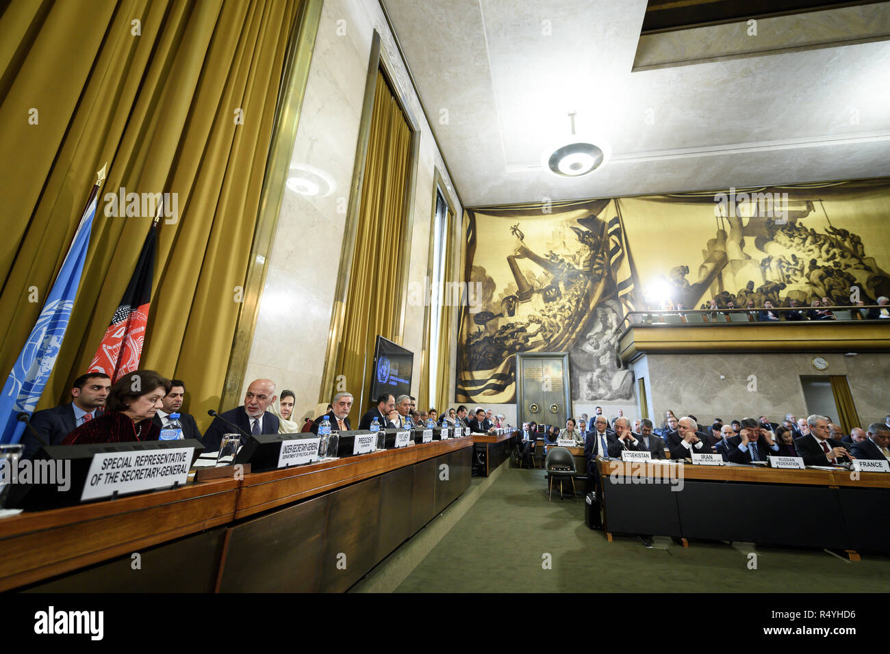 Geneva. 28th Nov, 2018. Photo taken on Nov. 28, 2018 shows the general ...