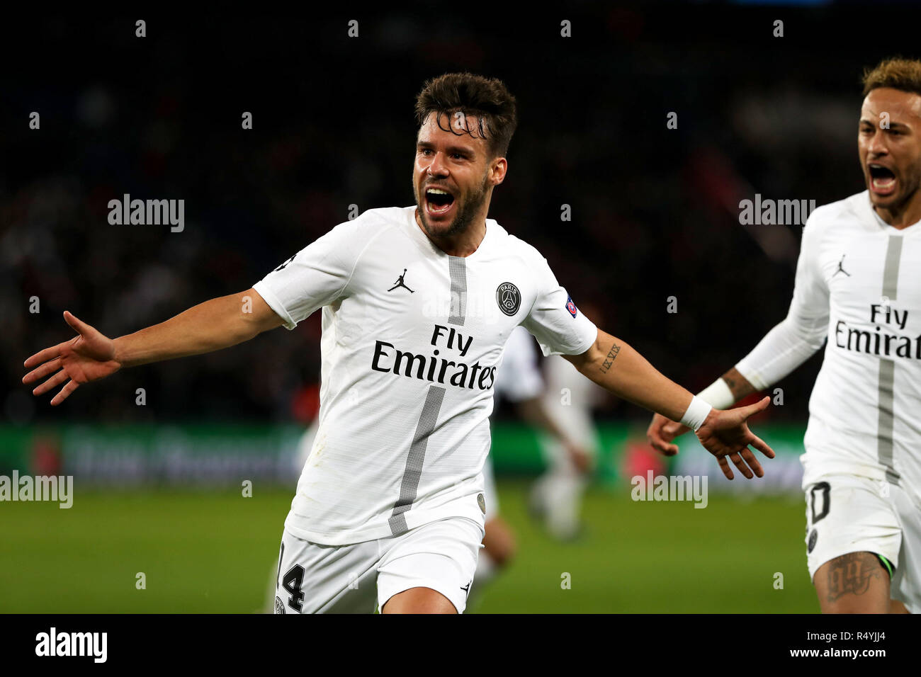 Parc des Princes, Paris, France. 28th November 2018. UEFA Champions ...