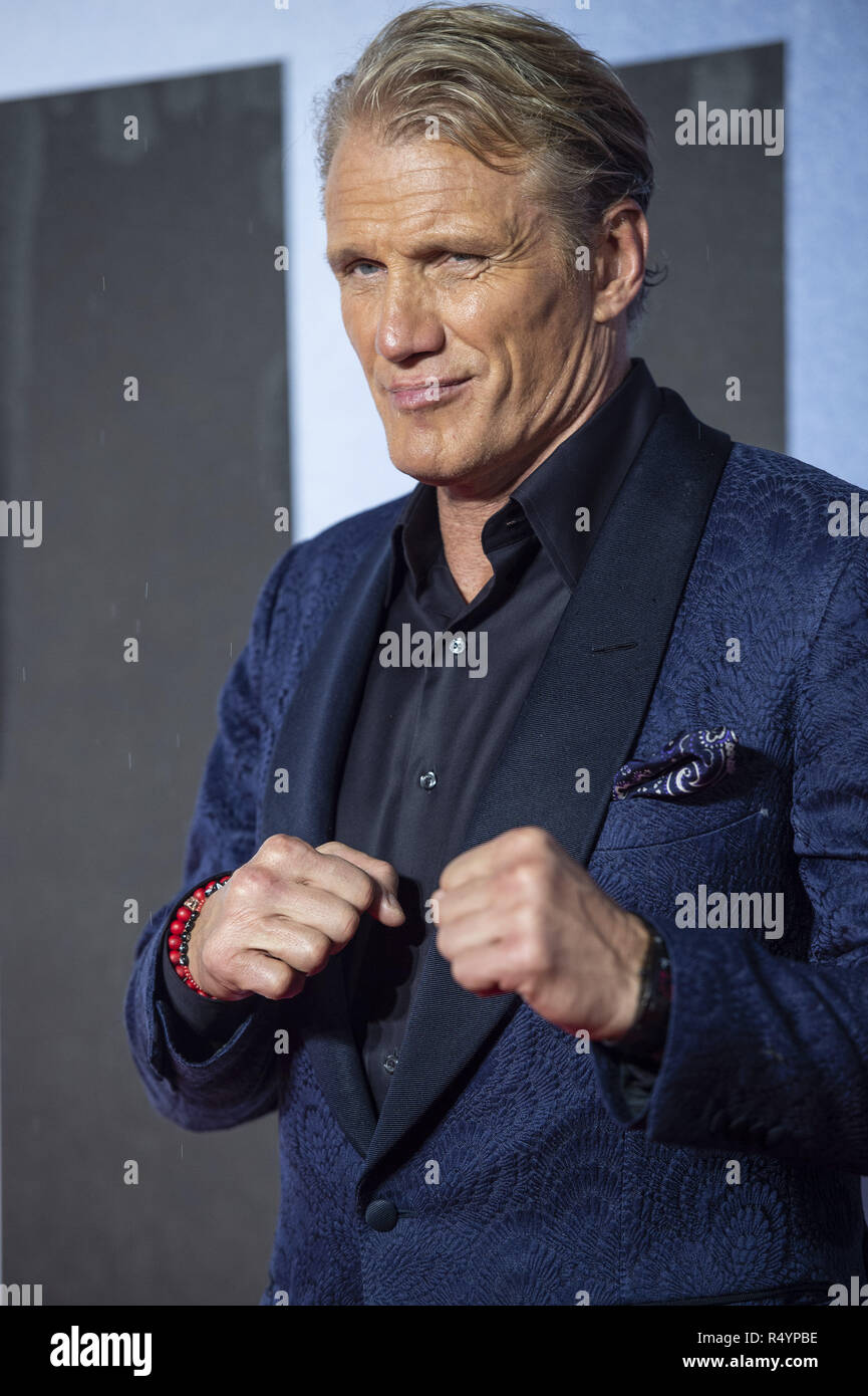 London, UK. 28th Nov, 2018. Dolph Lundgren attends the European ...