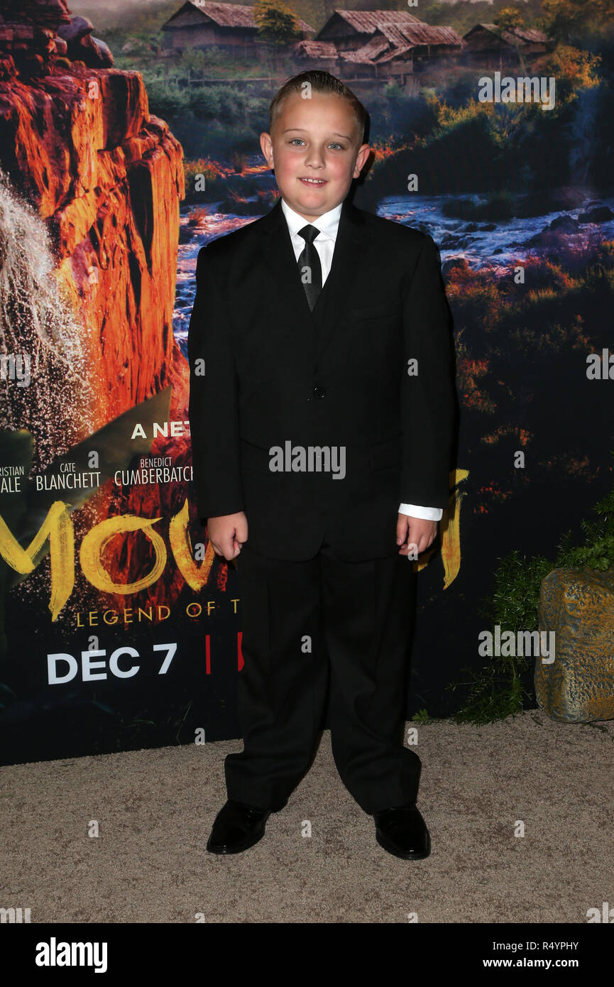 Hollywood, Ca. 28th Nov, 2018. Jackson Miller, at the Mowgli: Legend Of ...