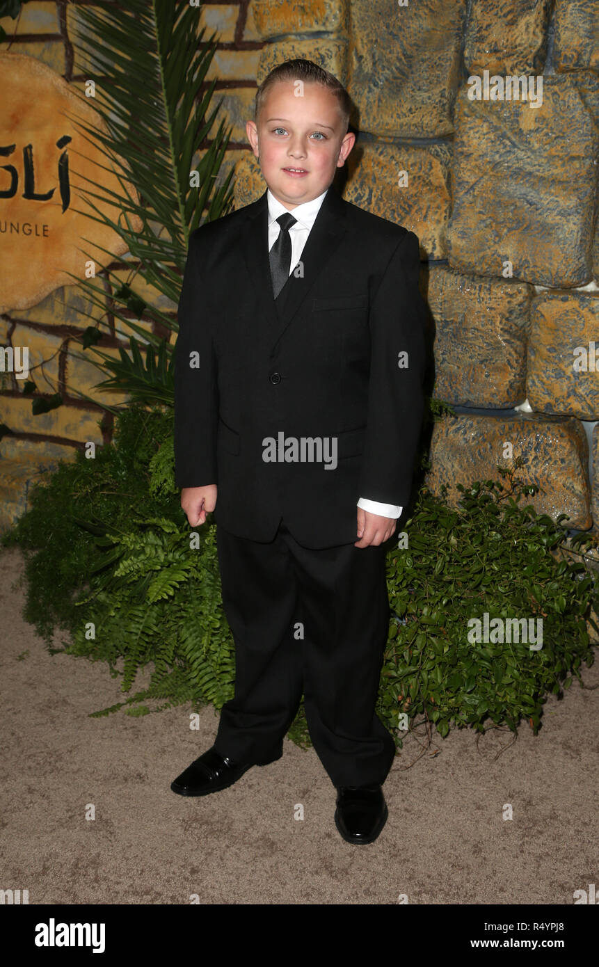 Hollywood, Ca. 28th Nov, 2018. Jackson Miller, at the Mowgli: Legend Of ...