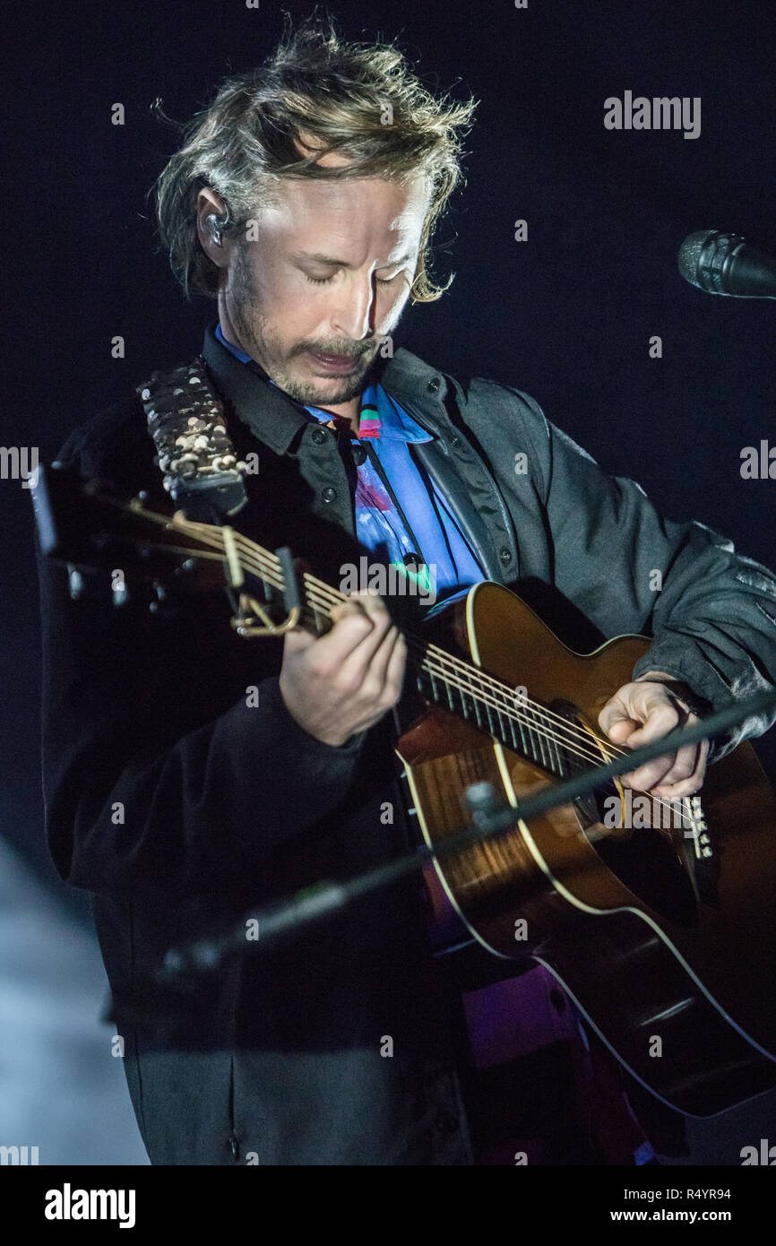 Milan Italy. 28 November 2018. The English singer-songwriter BEN HOWARD ...