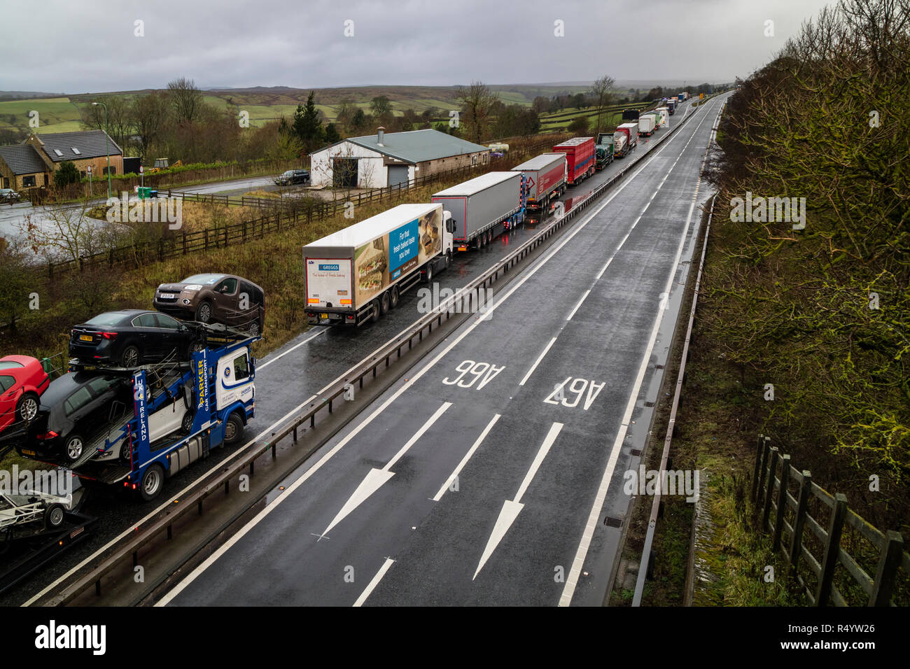 Bowes, Teesdale, County Durham, UK. Thursday 29th November. UK Weather ...