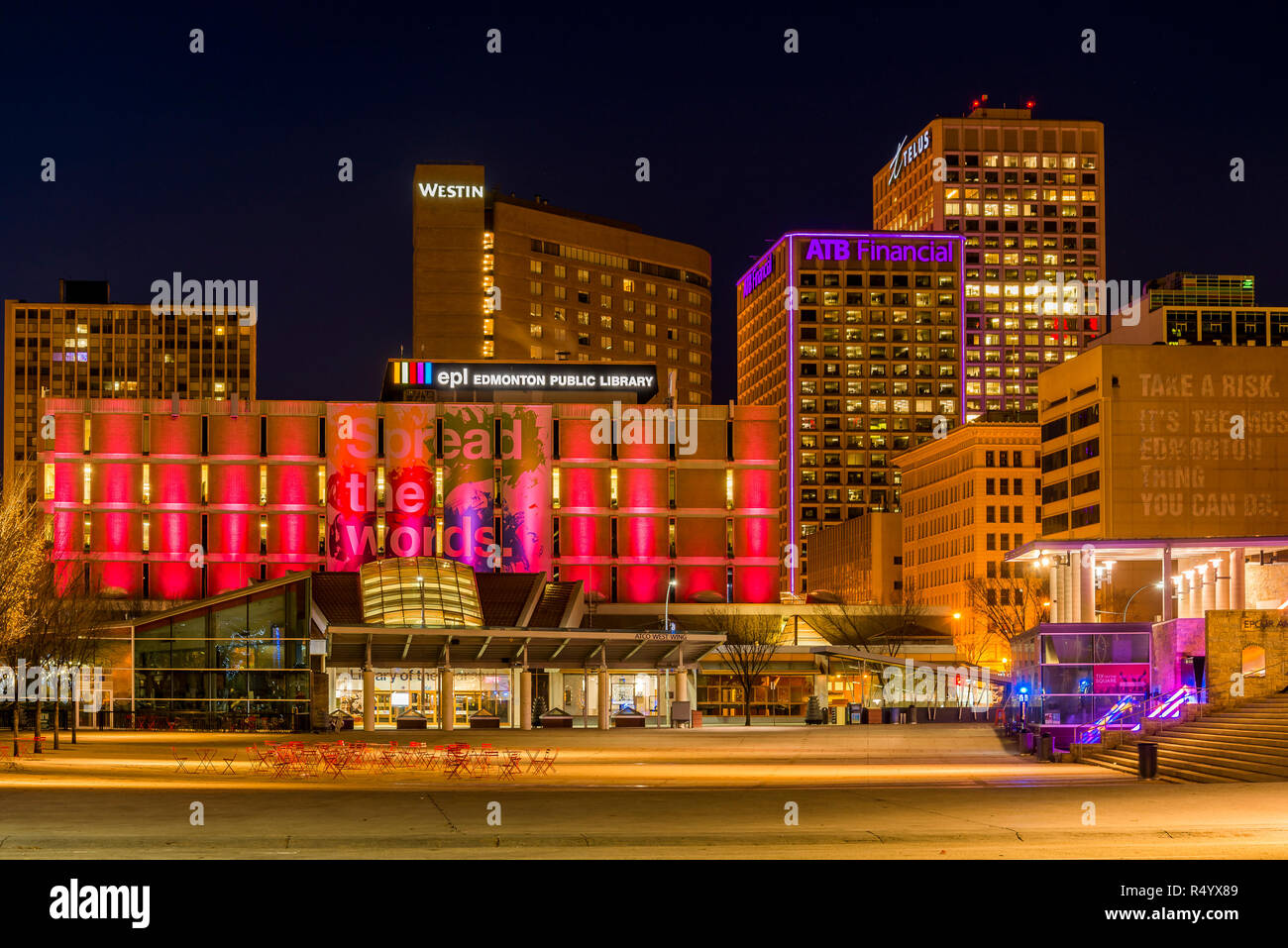 Winston Churchill Square, Edmonton, Alberta, Canada Stock Photo - Alamy
