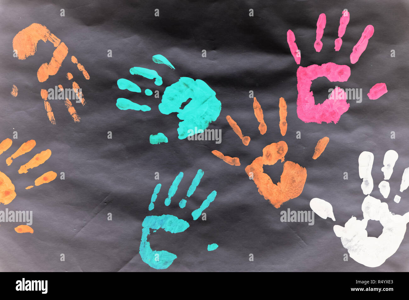 Kids Hand Prints High Resolution Stock Photography and Images - Alamy