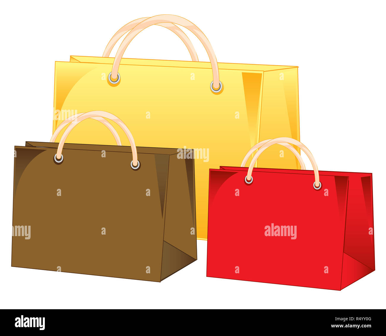 Three bags colour Stock Photo - Alamy