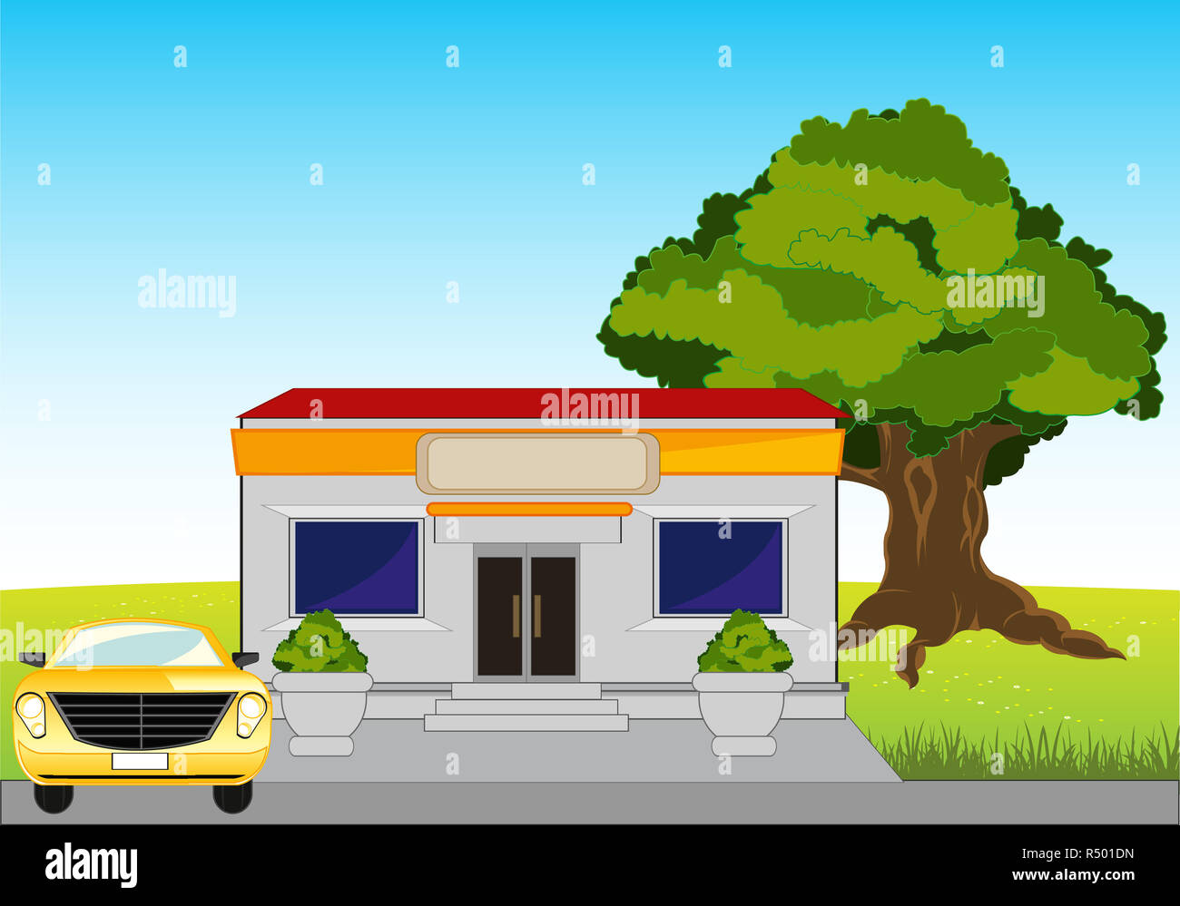Small shop on road Stock Photo - Alamy