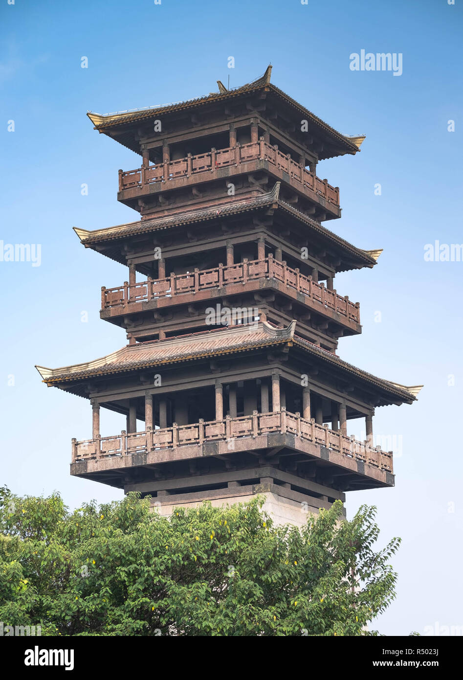 Chibi, Hubei/ CHINA - OCT 25, 2018:The ancient battle field of The red ...
