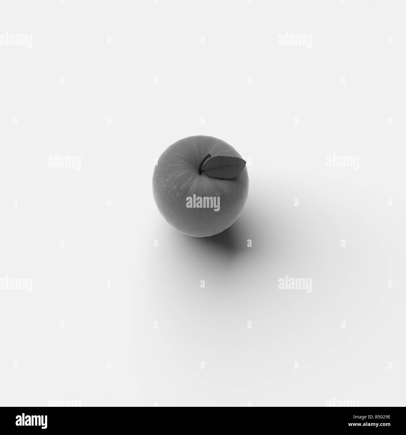 Looking red apple Black and White Stock Photos & Images - Alamy