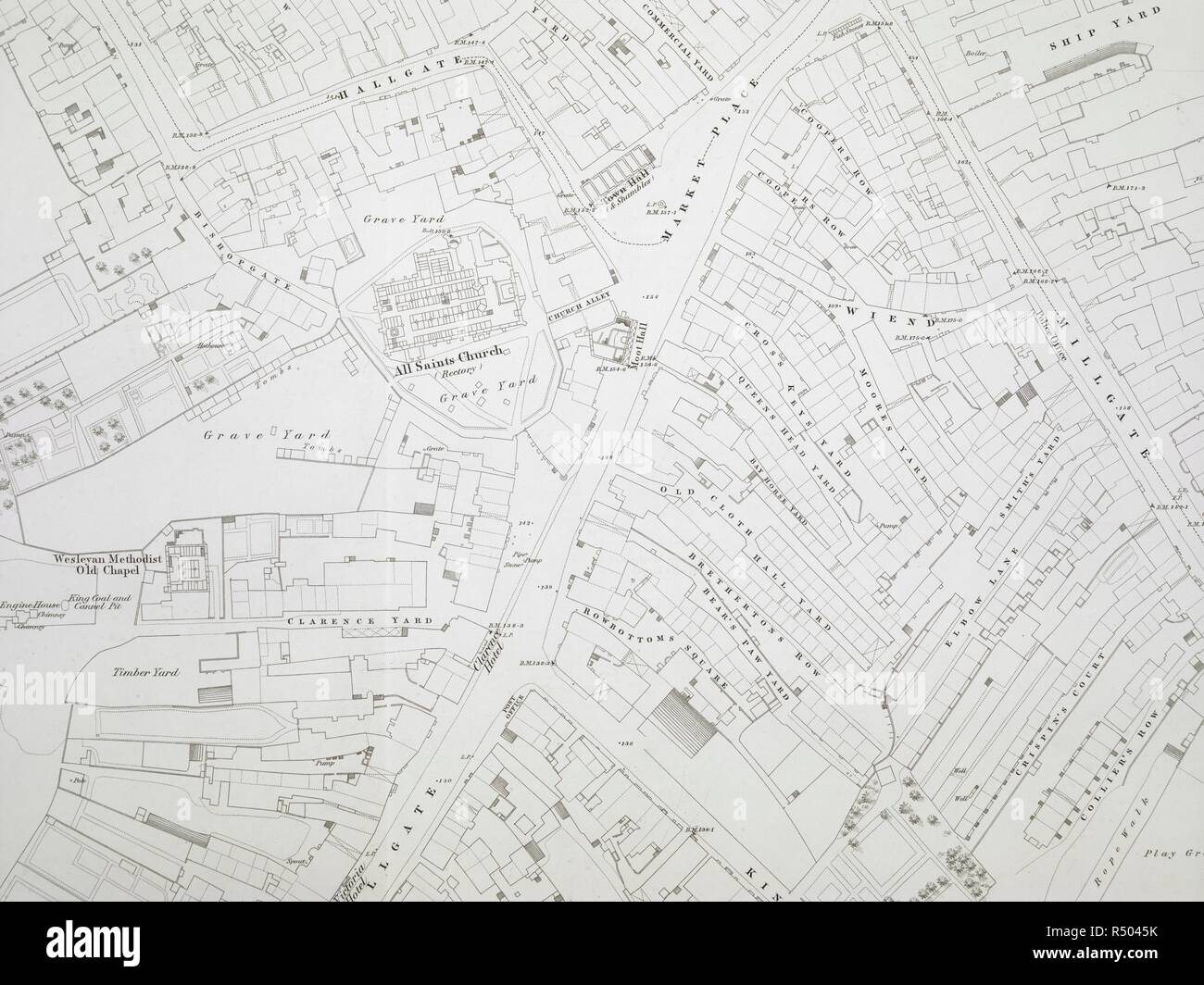 Lancashire map 19th century hi-res stock photography and images - Alamy